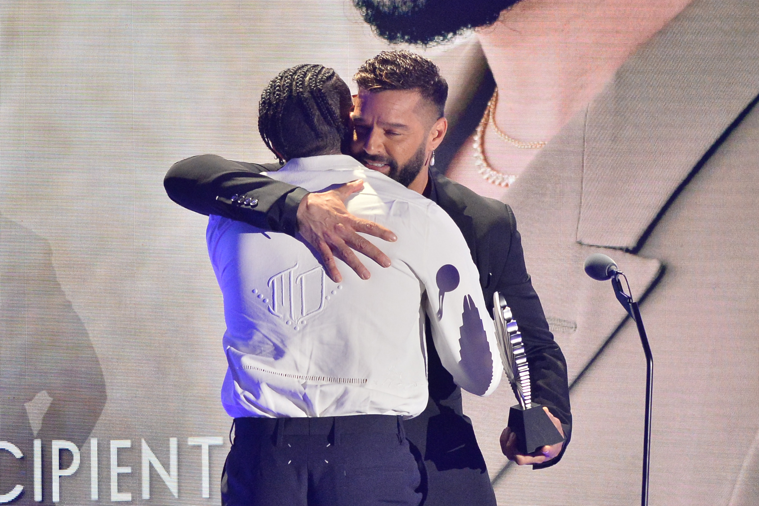 Ricky Martin Attends Bad Bunny Show With Twin Sons [PHOTOS]
