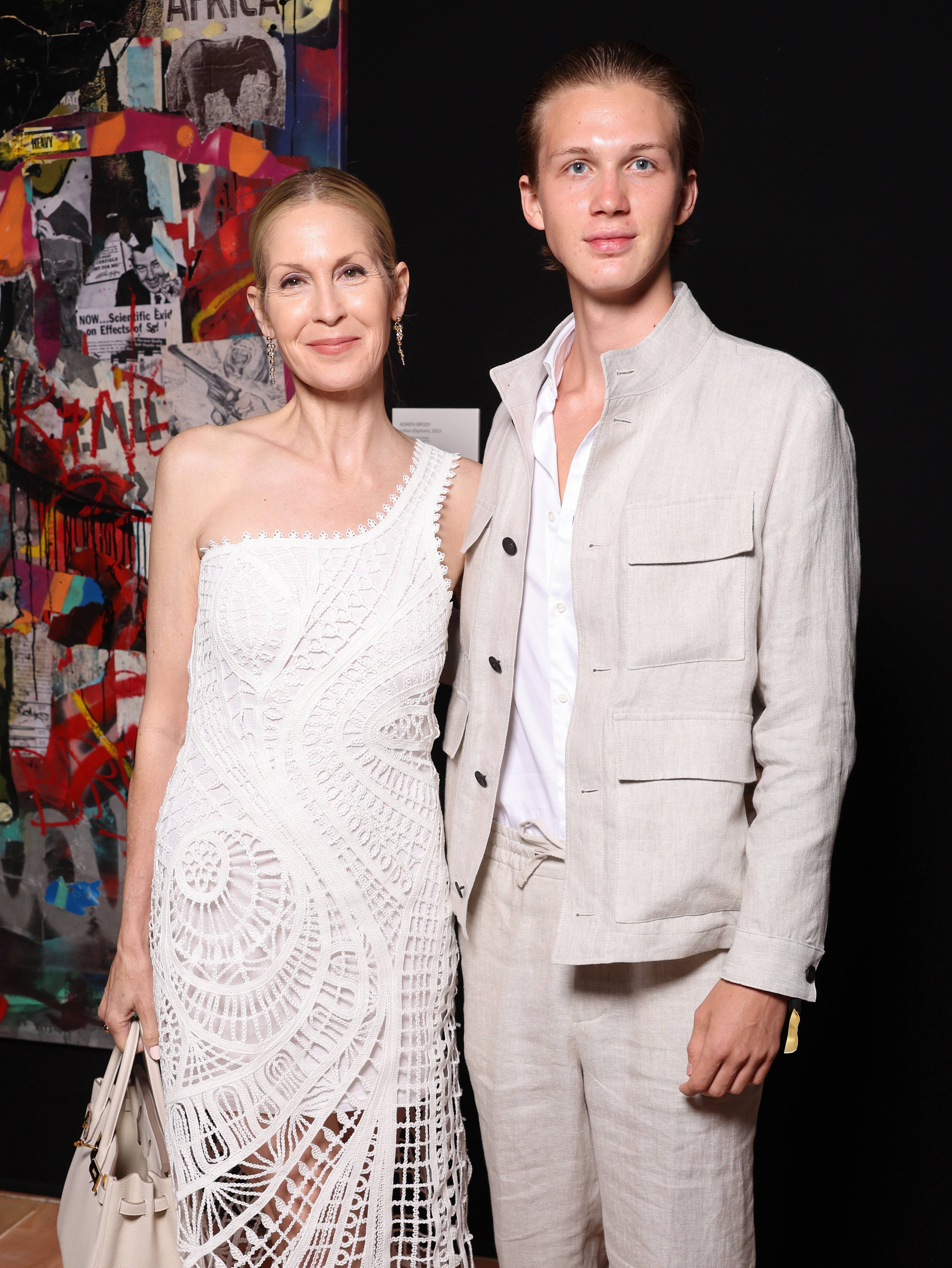 Kelly Rutherford & Her Teenage Son Hermés, 18, Pose Together