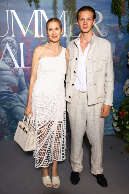 Kelly Rutherford & Her Teenage Son Hermés, 18, Pose Together