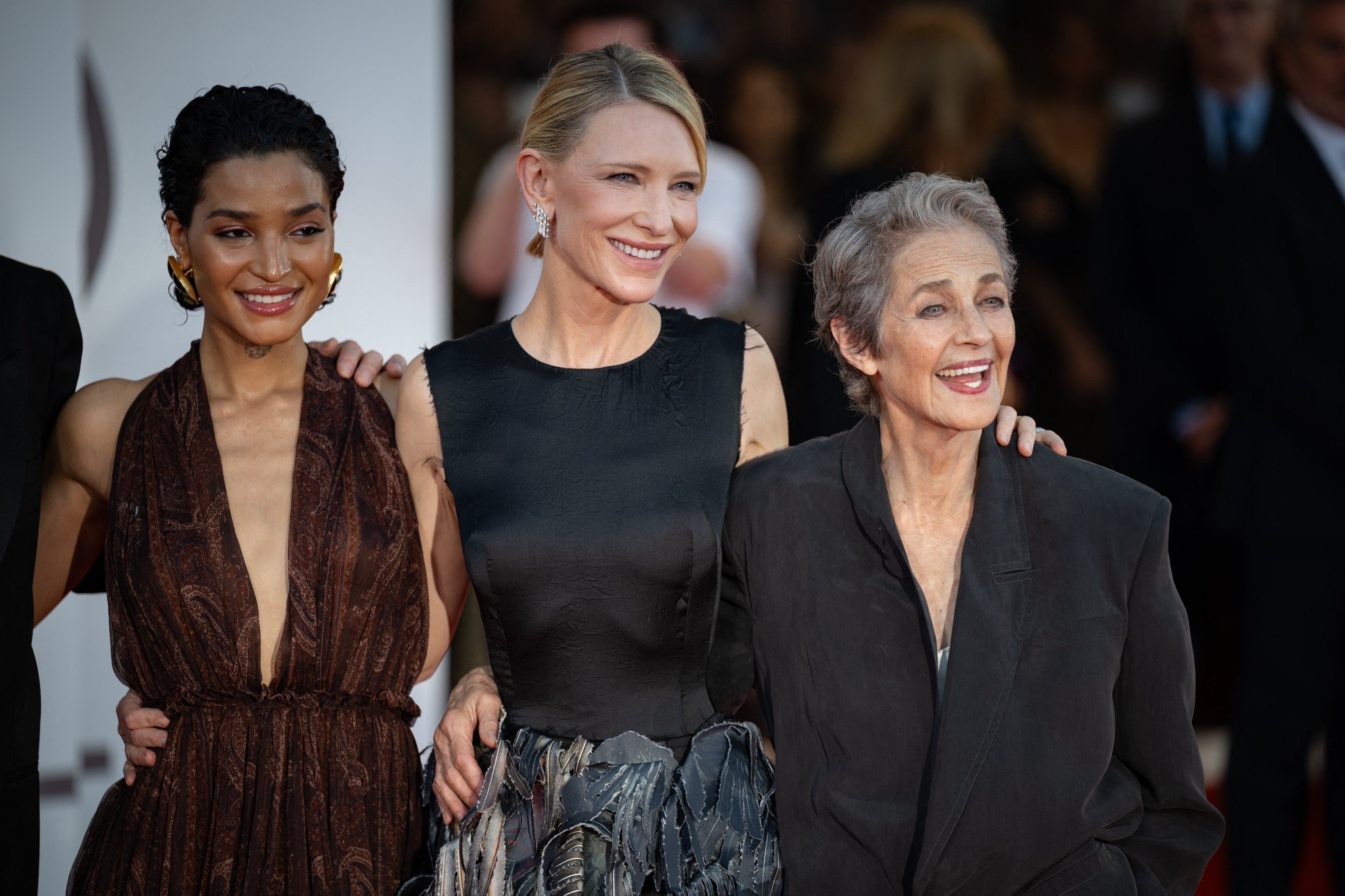 Charlotte Rampling Embraces Gray Hair at Venice Film Festival
