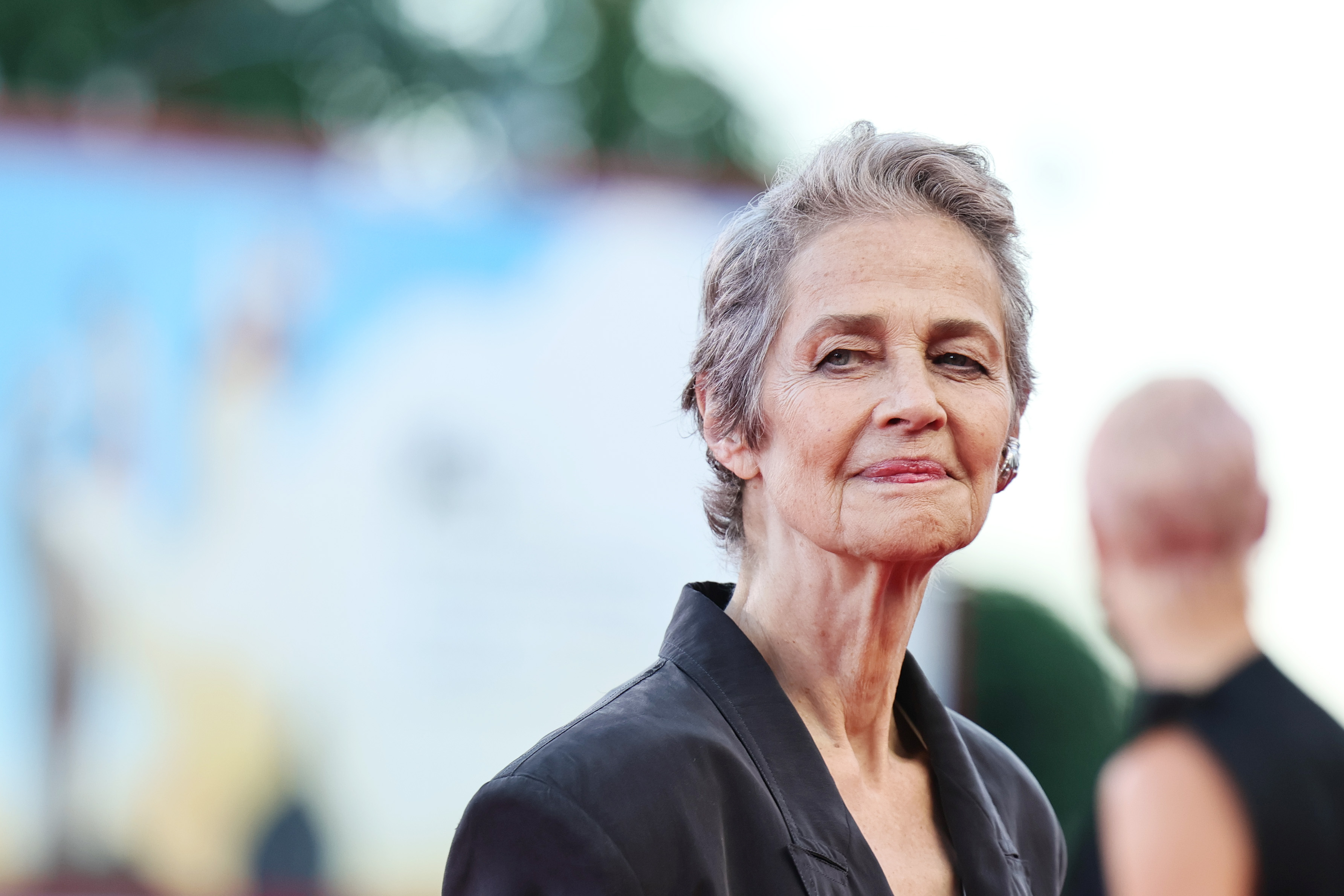 Charlotte Rampling Embraces Gray Hair at Venice Film Festival