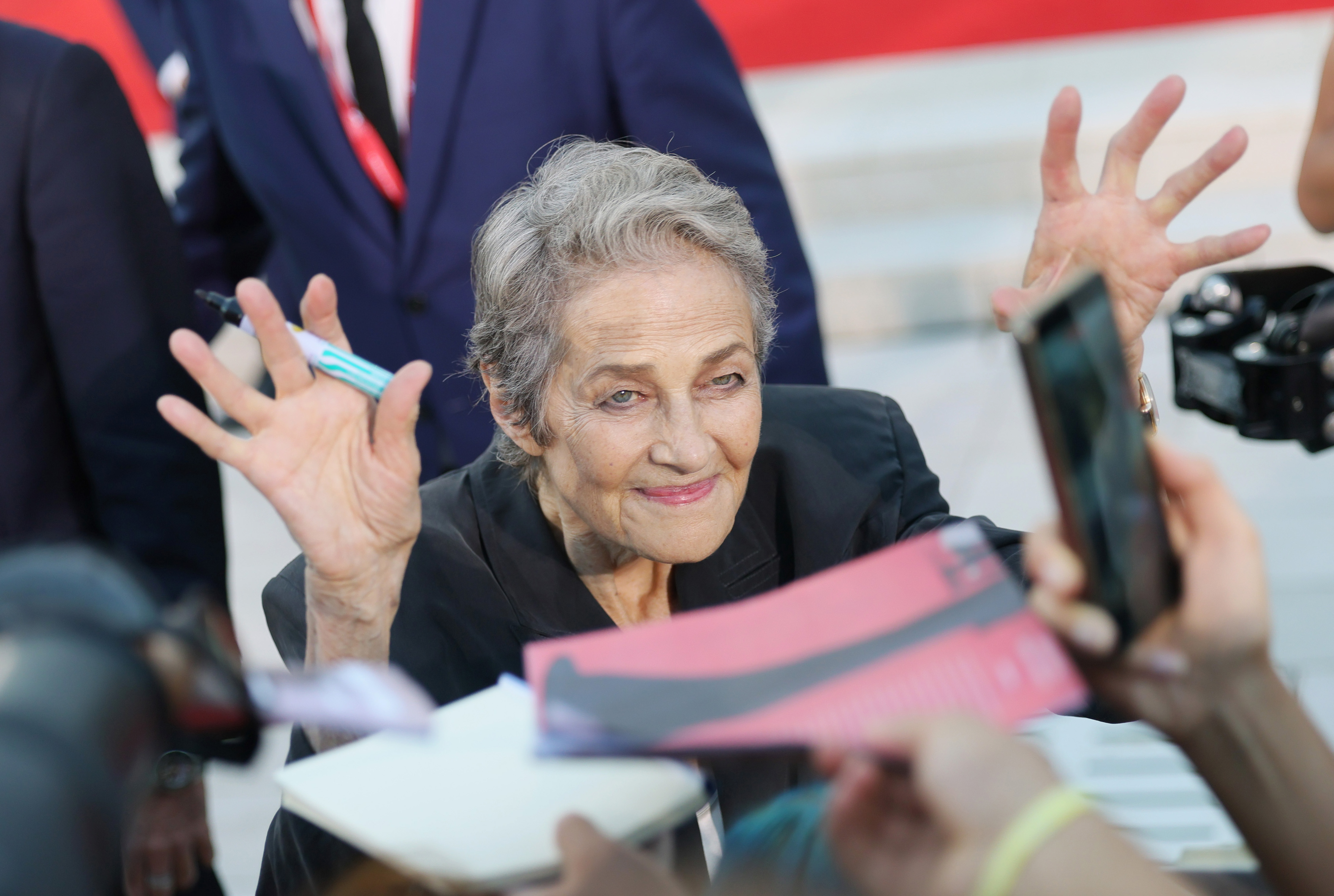 Charlotte Rampling Embraces Gray Hair at Venice Film Festival