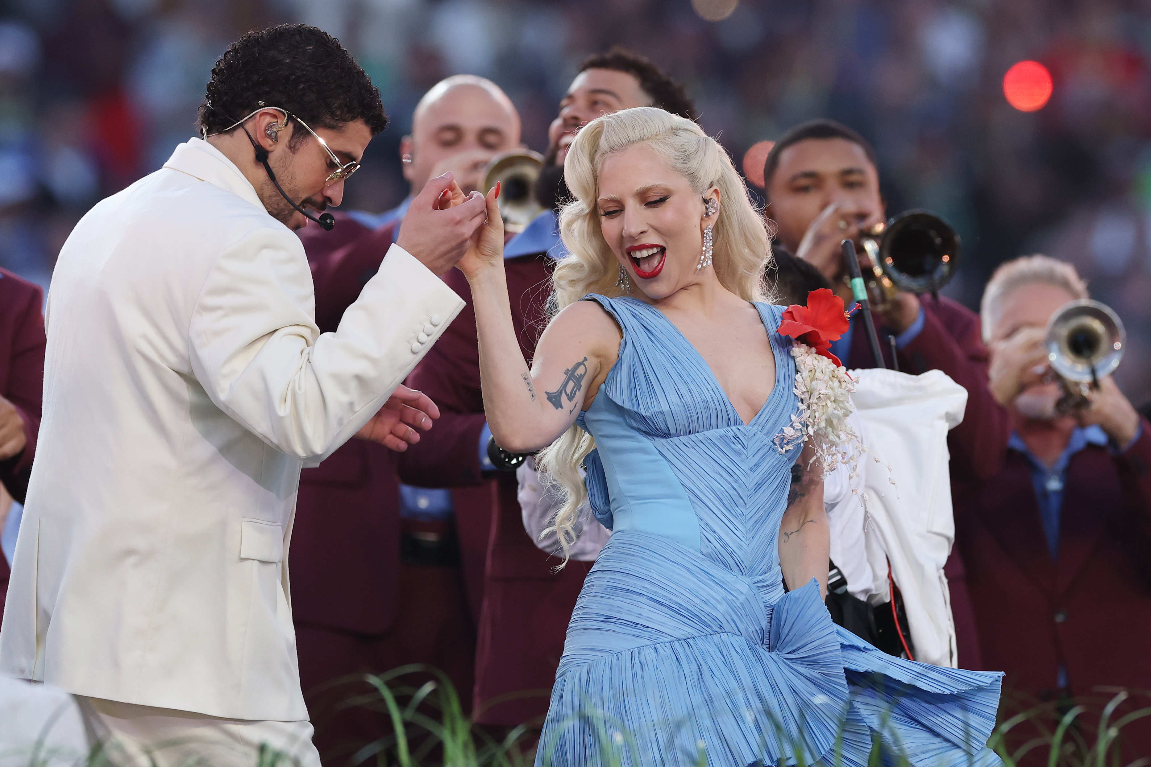 Lady Gaga Surprise Performance During Bad Bunny Super Bowl Halftime Show