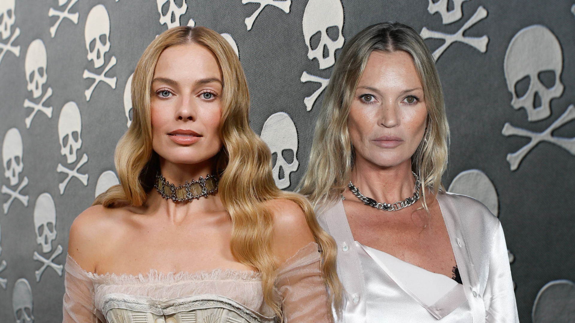 Margot Robbie Wears Iconic Kate Moss See-Through McQueen Skull Dress