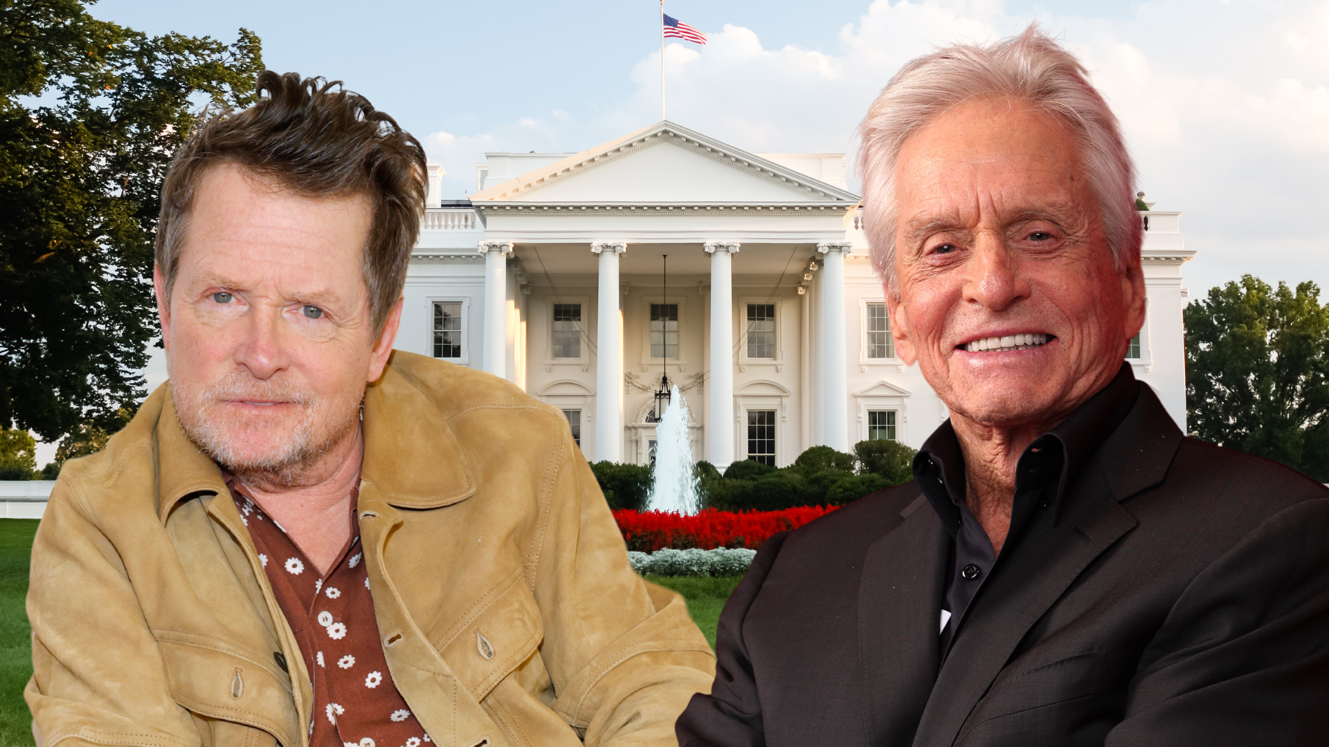 Michael J. Fox Reunites with Michael Douglas in Sweet Photo