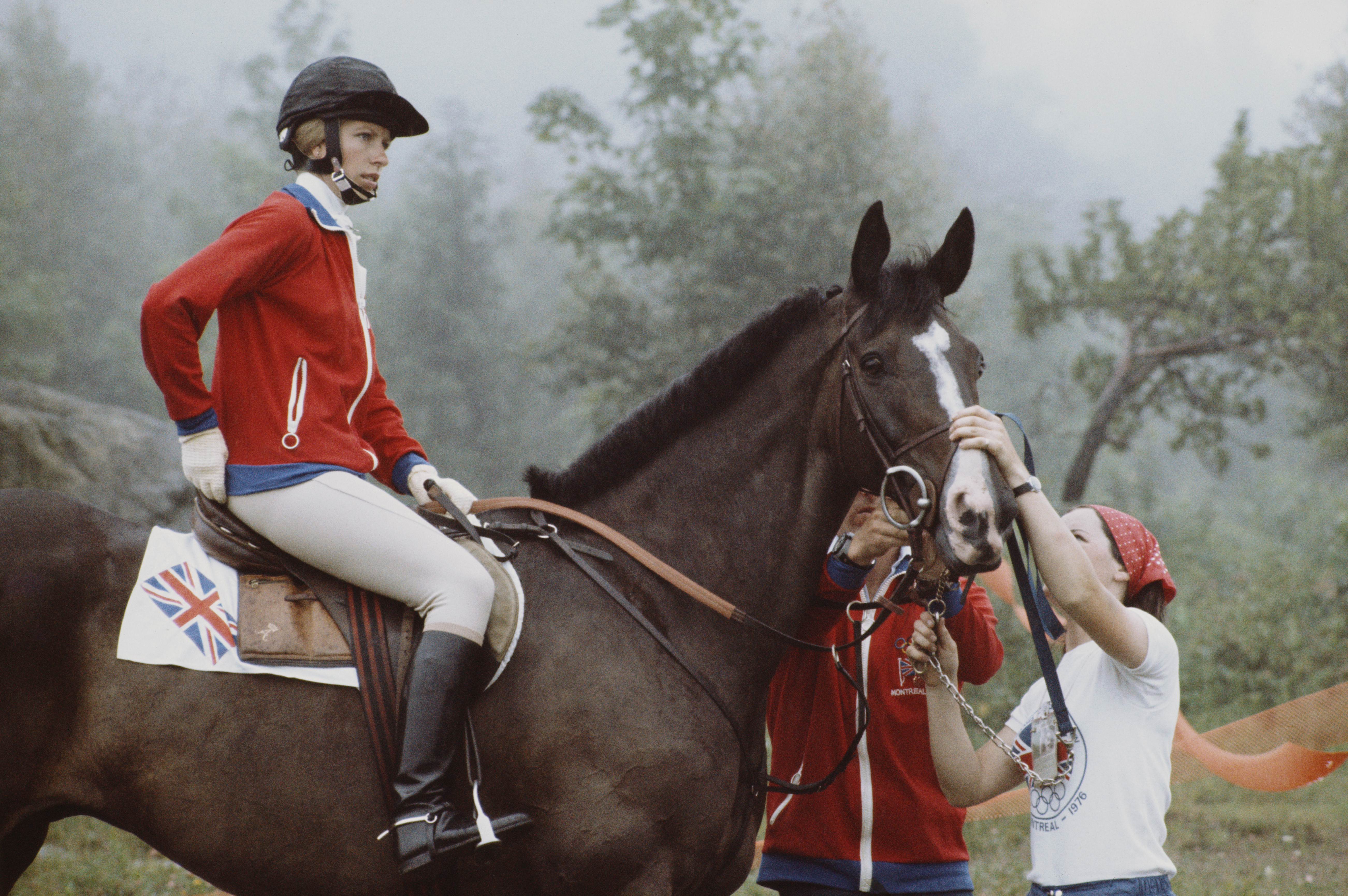 Princess Anne Receives Racing Tribute with Olympic Background