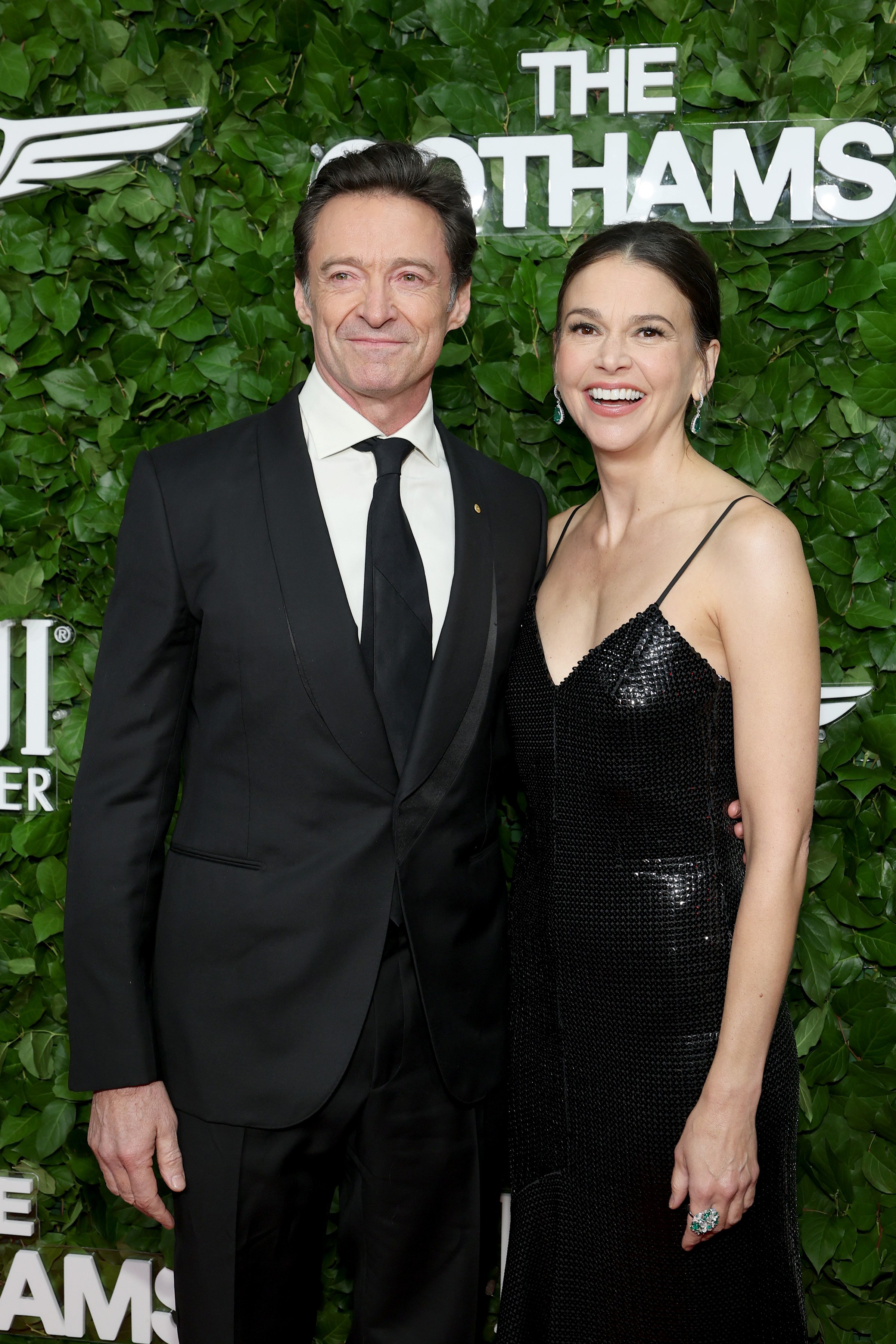 Hugh Jackman Shares Sweet PDA With Sutton Foster: PHOTOS