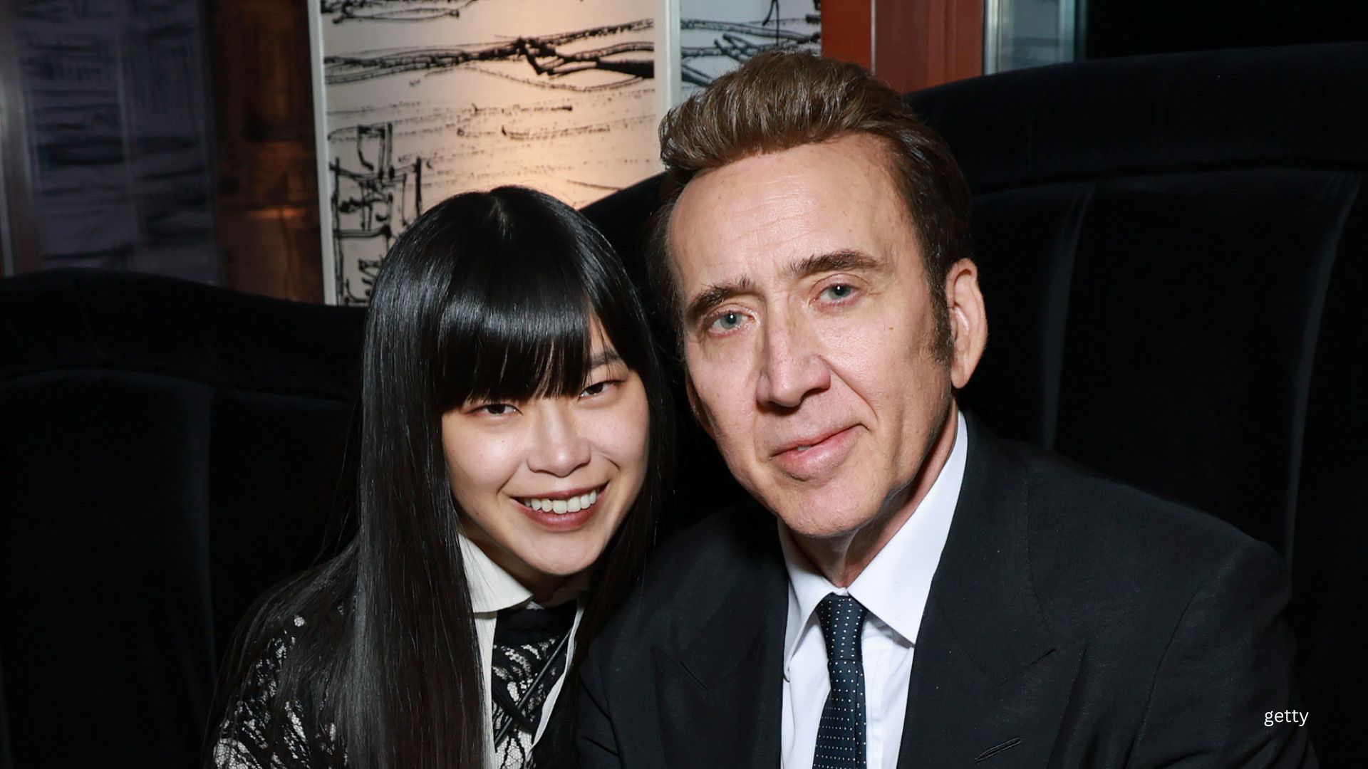 Nicolas Cage Rocks Bold New Look With Wife Riko Shibata at 'Spider-Noir ...
