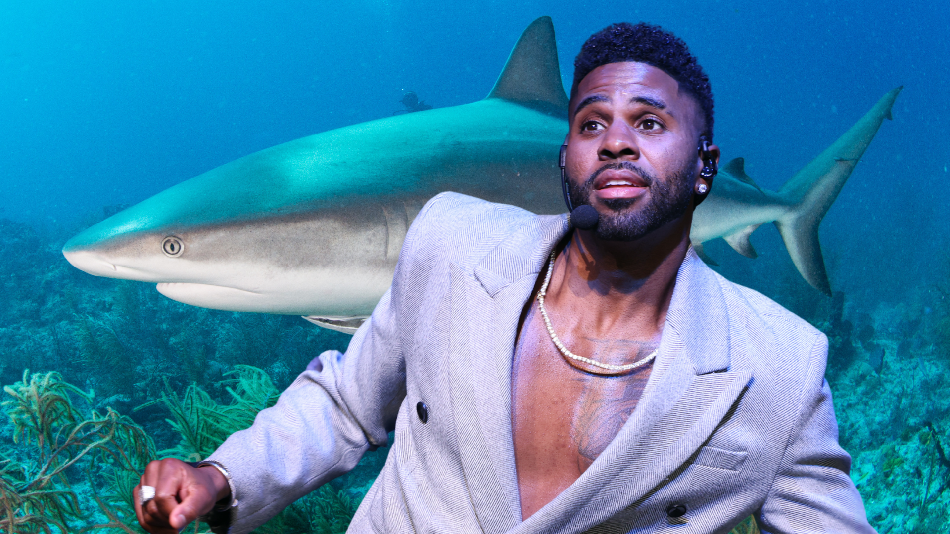 See Jason Derulo's $1 Million Shark Tank in the Floor of His $15 Mansion